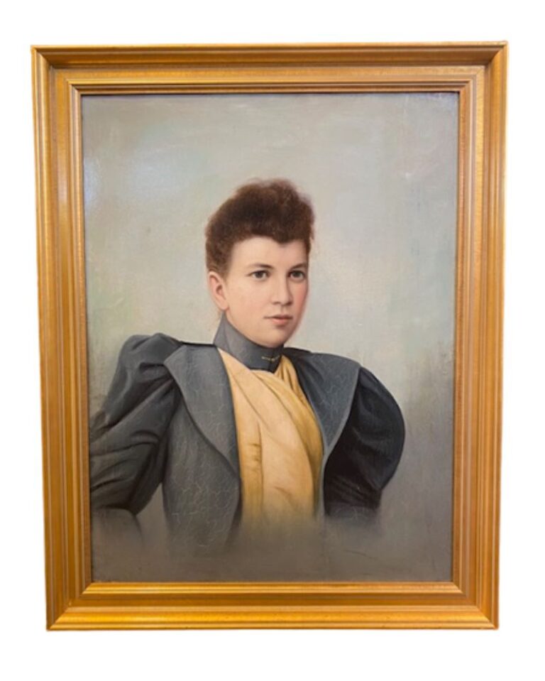 19th Century Pair of China Trade Portraits of an American Sailor and ...