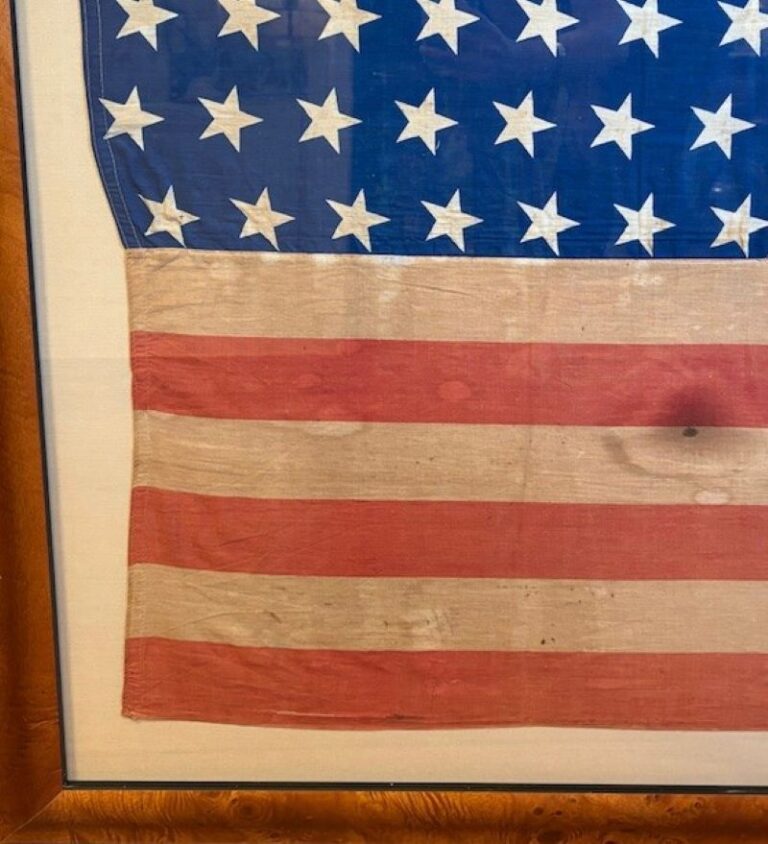19th Century American 42 Star Flag, circa 1889 – antiques depot